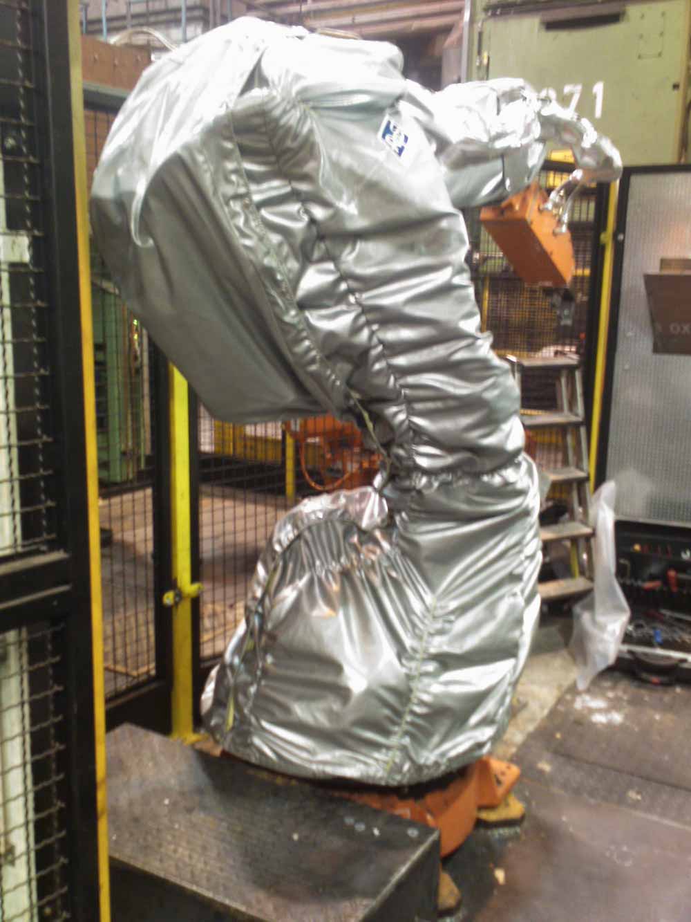 Hitzeschutz für Roboter - Roboterschutzsysteme Roboterschutzhülle